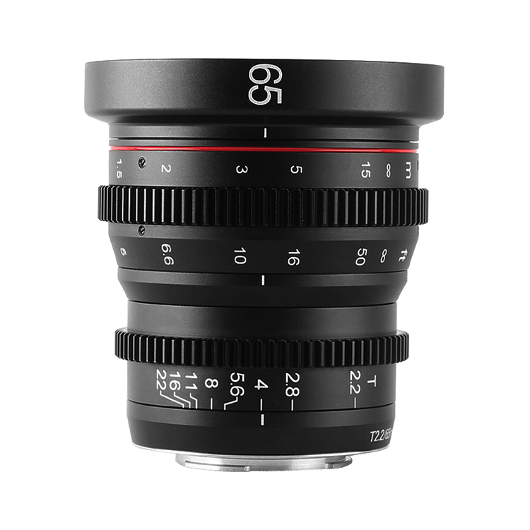 Объектив Meike 65mm T2.2 E-mount, ручная фокусировка, зубчатое кольцо — фото 1