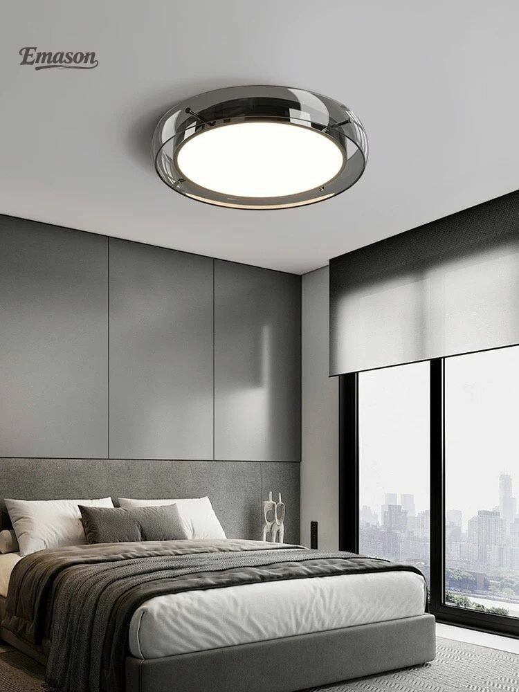 Cassina XF43 светодиодный потолочный подвесной светильник с пультом дистанционного управления для кухни/гостиной/спальни и т. д. Матовый черный 500*90MM42W