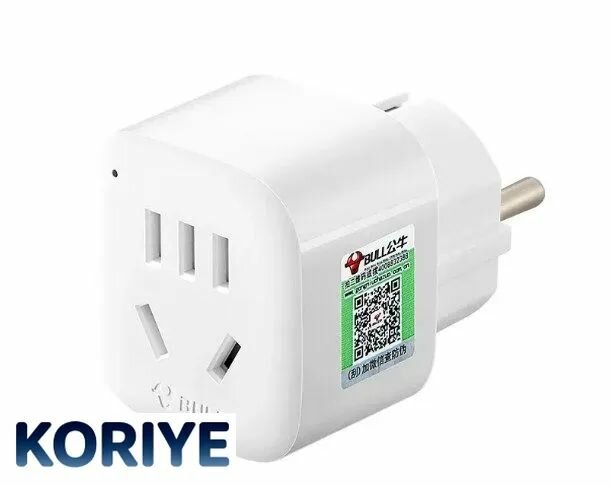 Аксессуар Адаптер-переходник для розеток BULL GN-901G, CN>RU