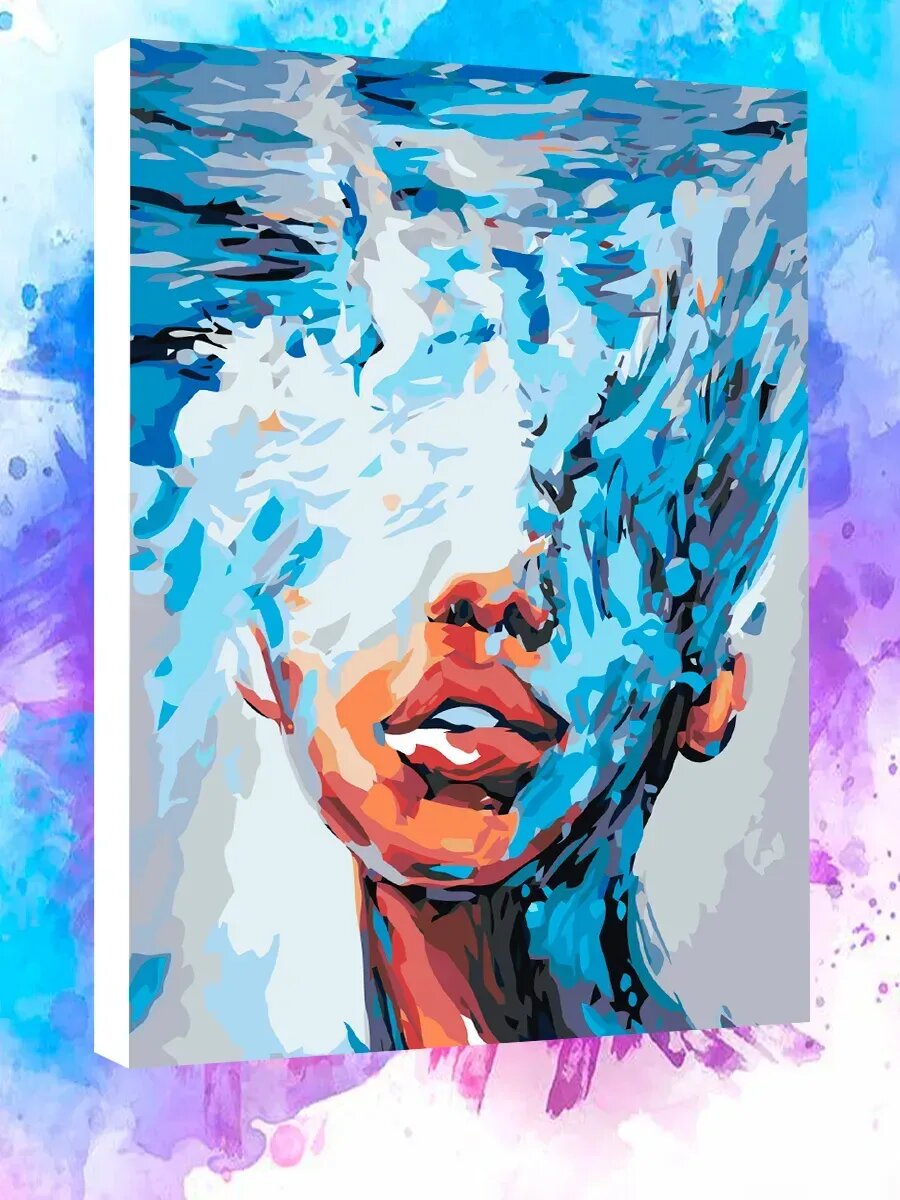 Картина по номерам Девушка Абстракция Арт