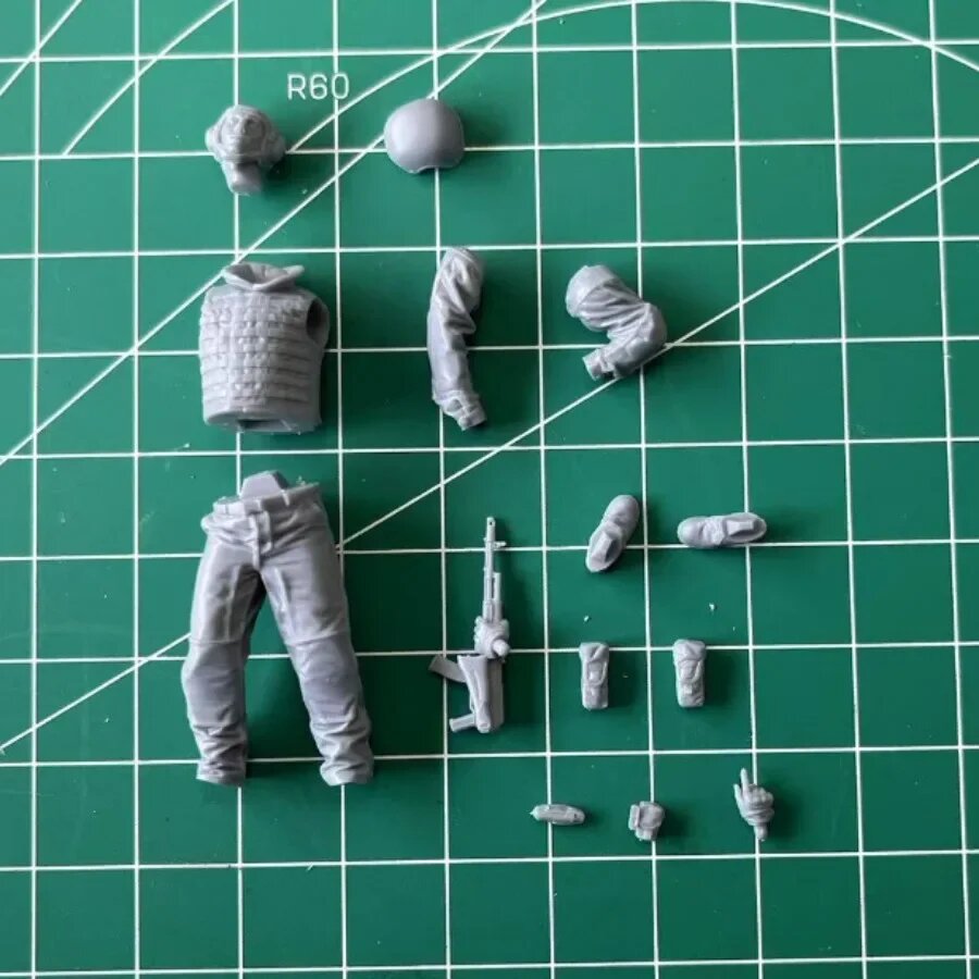 Масштаб 1/35, фигурка из смолы, собранная модель, комплект, современная пехота, одиночное хобби, миниатюрная скульптура в разобранном виде и неокрашенная 662