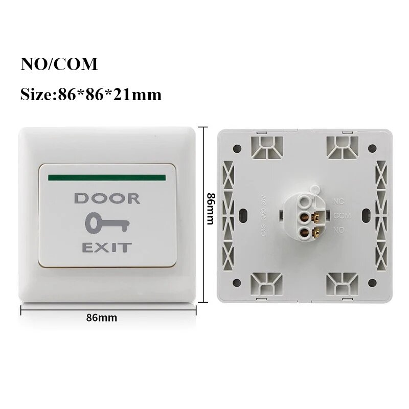 Кнопка выхода Door Exit, пластик, E17A