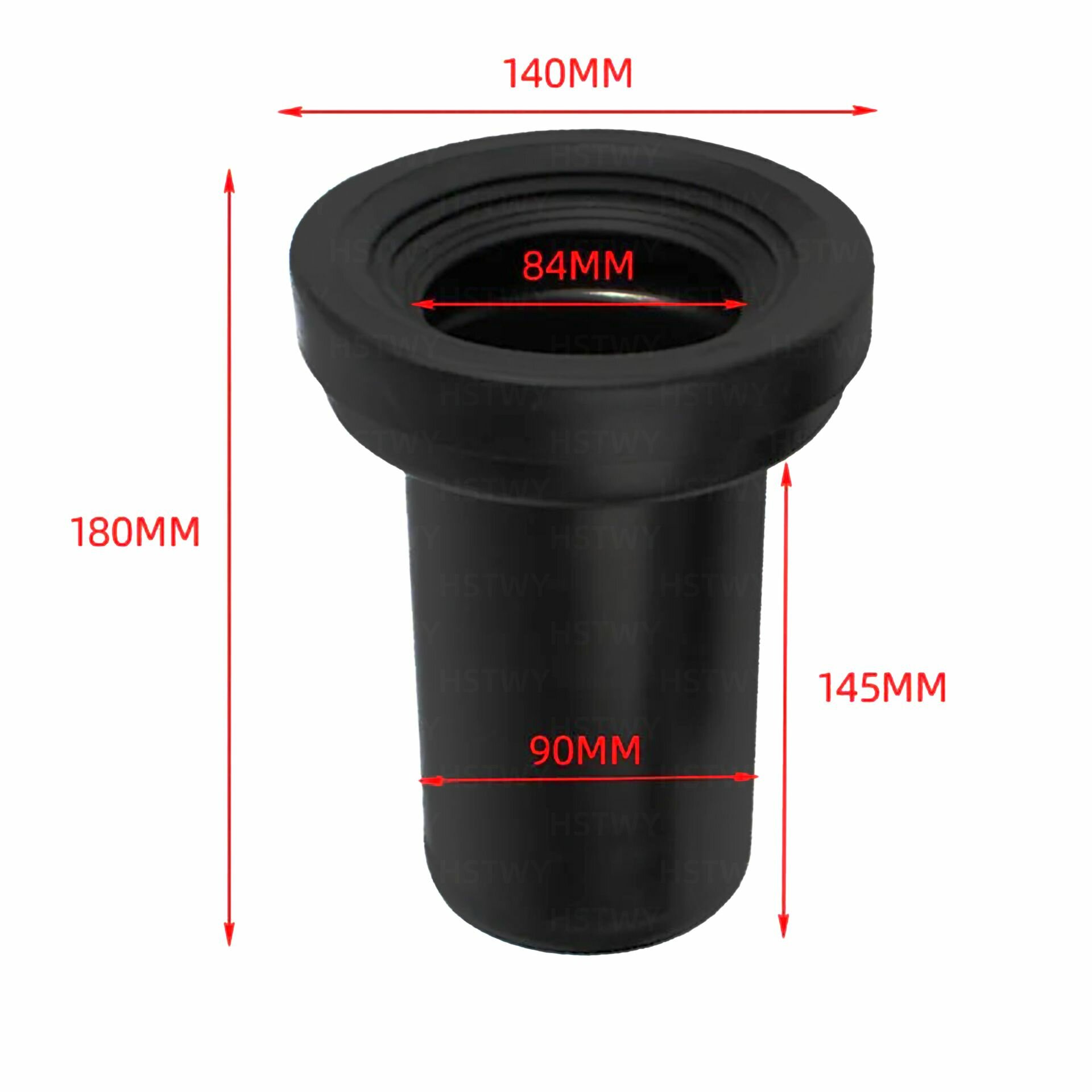 Фановая труба для инсталляции, длина 180мм/ диаметр 90мм