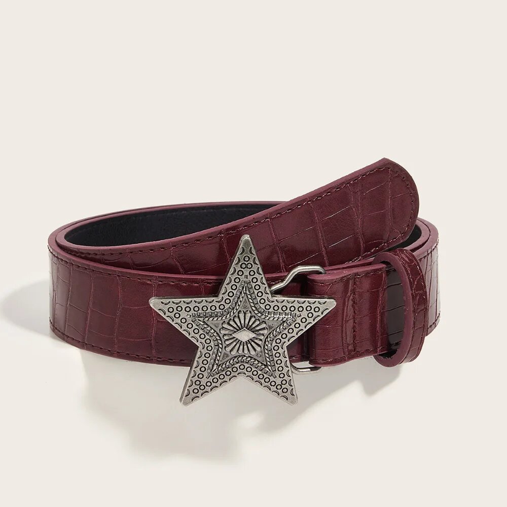 Ремень женский с пряжкой в виде звезды, цвет Belt, размер M