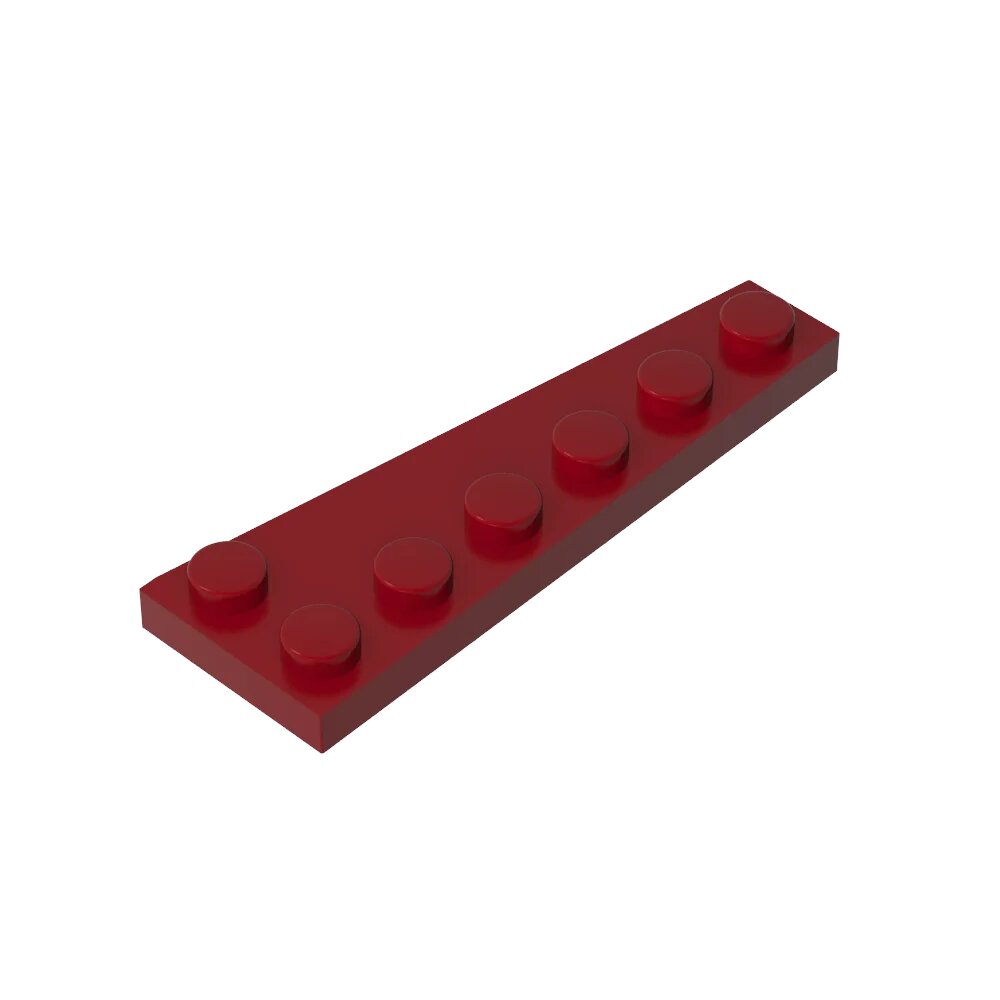 Бордовый лего-совместимый блок Gobricks 6x2 (014)