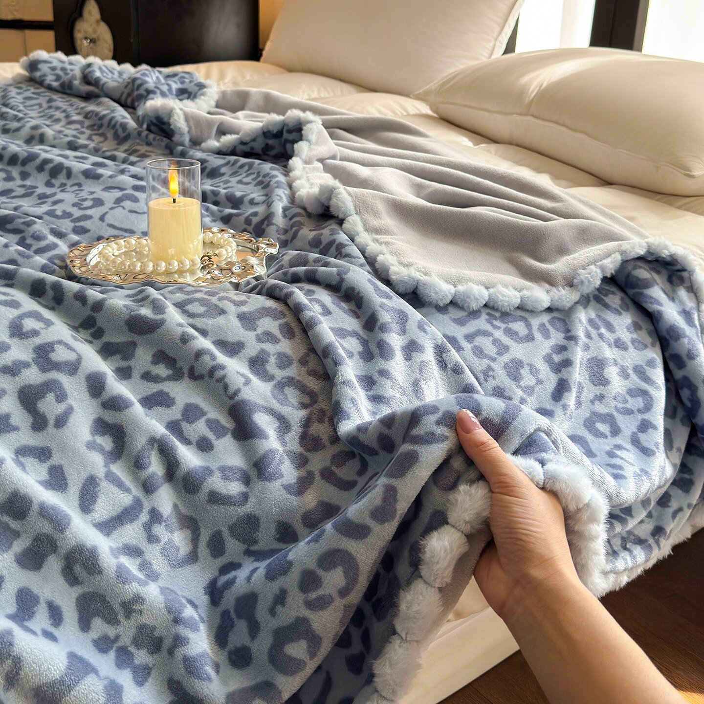 Пушистое одеяло для сна, двухслойное утолщенное одеяло из молочного флиса, одеяло из флиса для одного человека, покрывало для дивана, одеяло для сна в офисе.