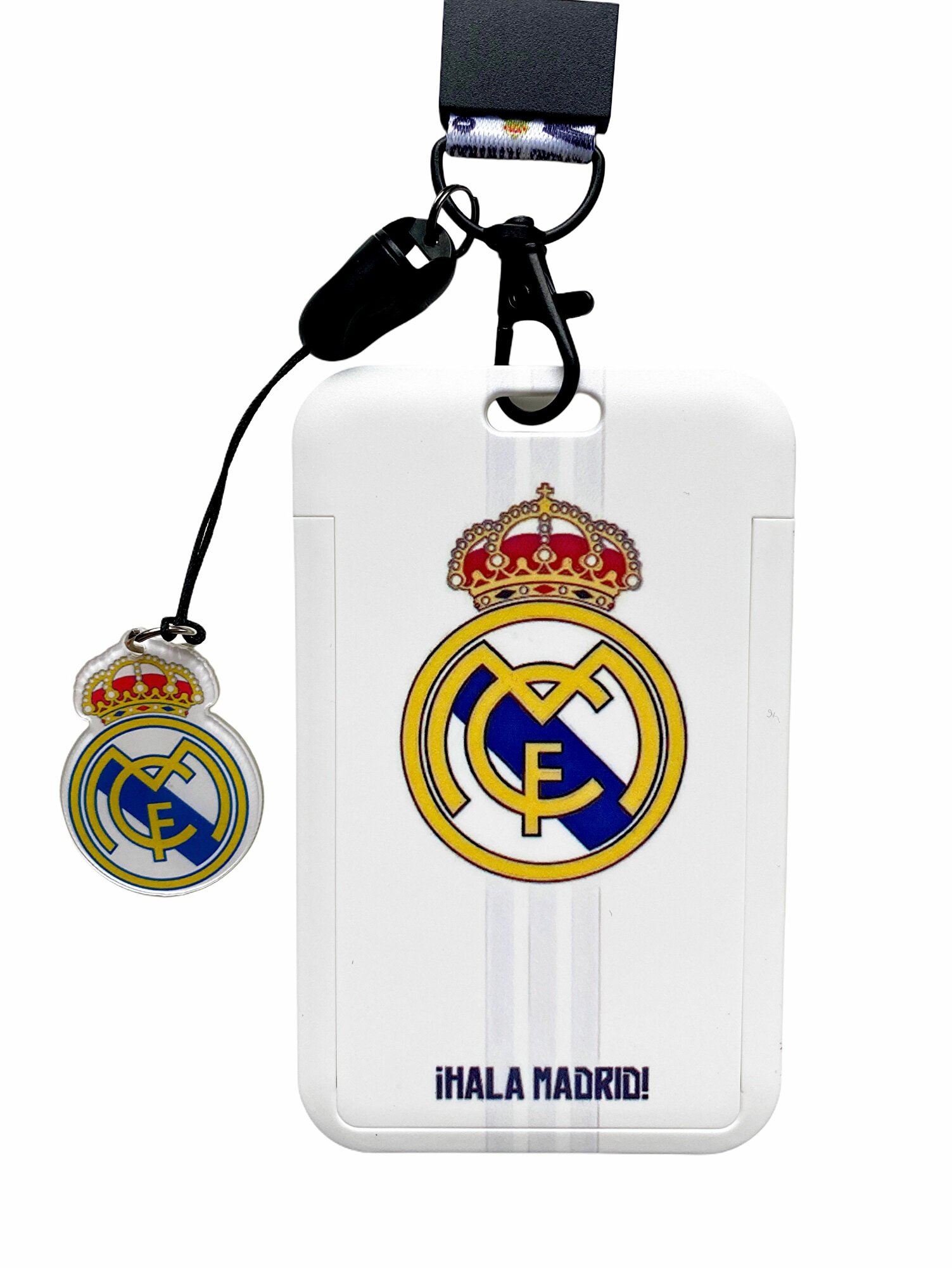 Чехол для пропуска; Бейдж для пропуска с лентой Реал Мадрид