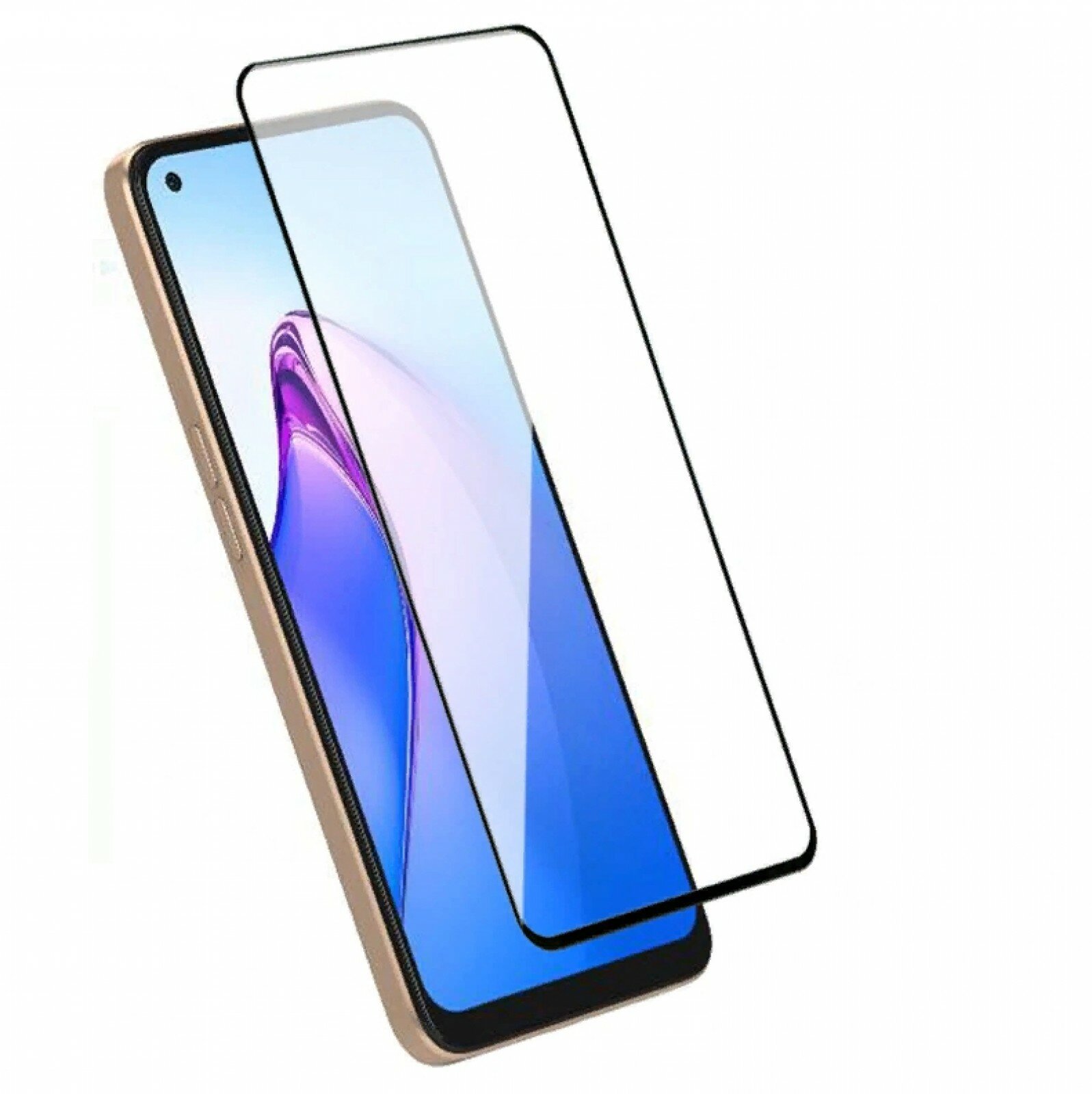 Защитное 3D/5D изогнутое стекло MyPads 5D Forti Glass для OPPO Reno 8T 4G с олеофобным покрытием
