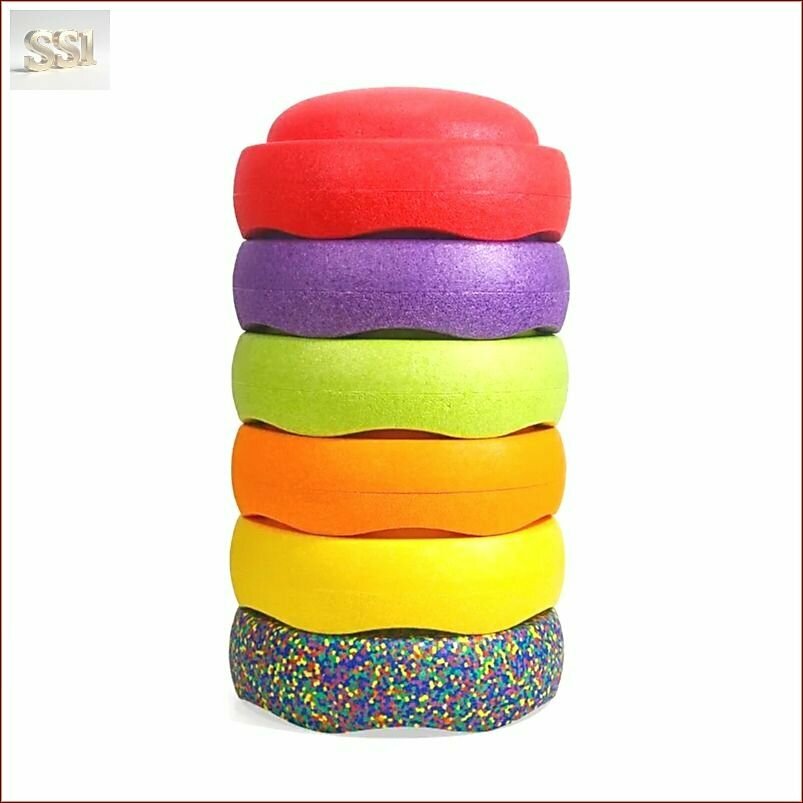 Балансир для детей/Балансировочные полусферы детские для свободной игры 6шт. круговой