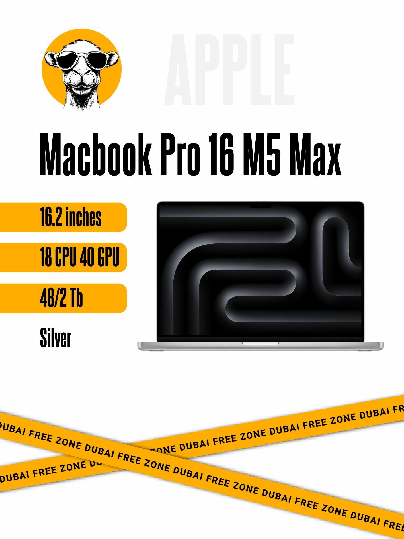 Ноутбук Apple Macbook Pro 16 M5 Max 48/2Tb (18 CPU/40 GPU) Silver