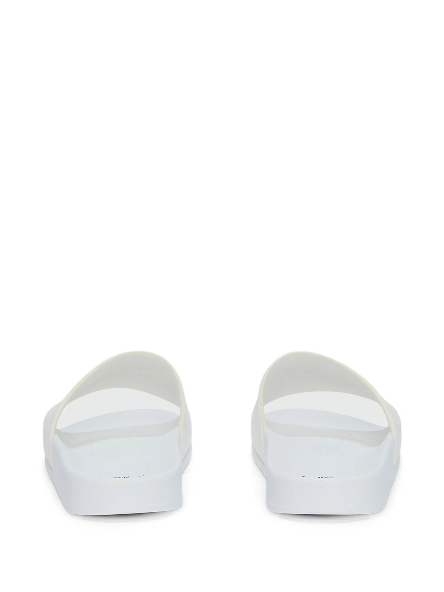 Шлёпанцы MSGM Logo-embossed slides, размер 44, белый — фото 1