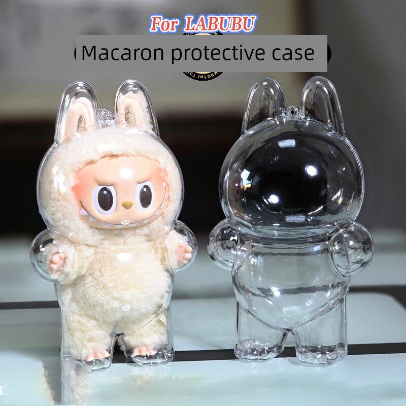 Защитный чехол Labubu Генерация 1 Стоящая поза для POP MART, Прозрачный акриловый жесткий чехол, 1 шт