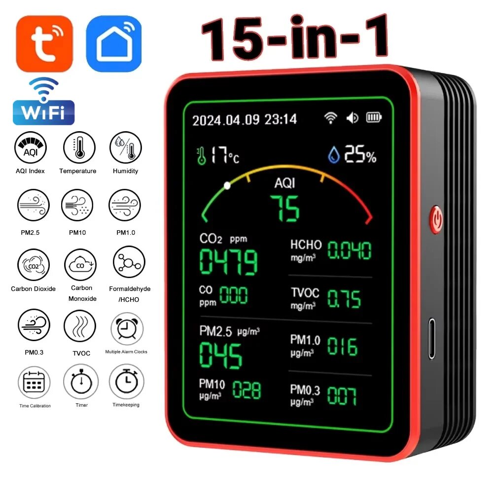 Детектор воздуха 15-in-1 Black