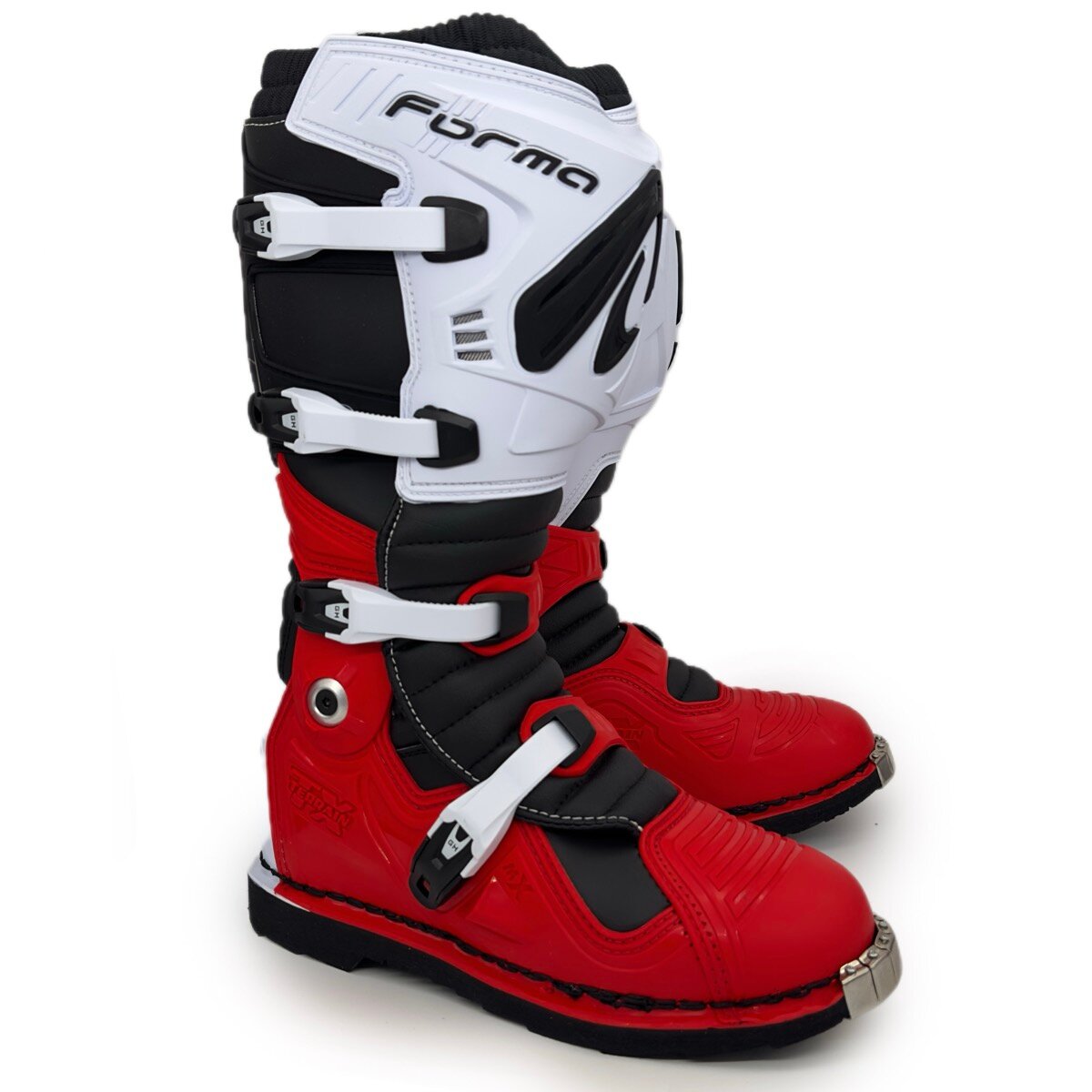 Мотоботы Forma Terrain-Evolution-TX Red-White. 45. Красный-белый