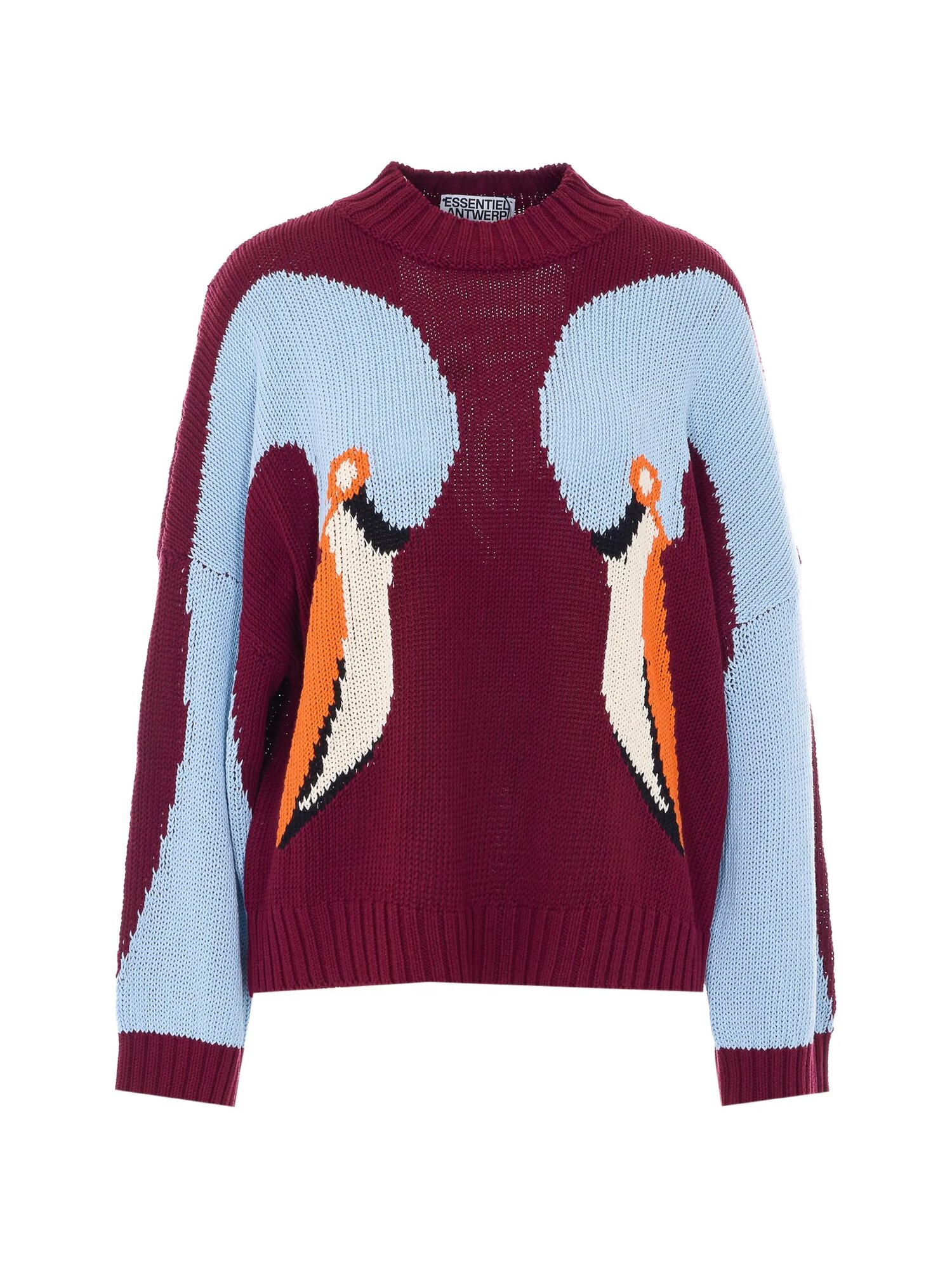 Свитер Embroidered high-neck sweater