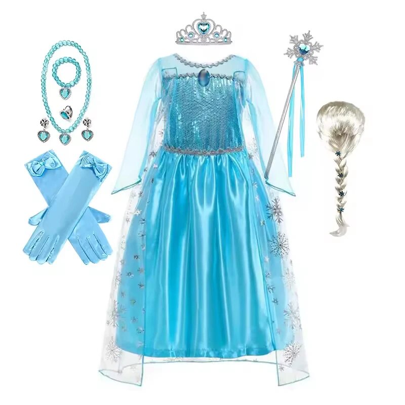 Платье Эльзы Disney, Size 120(4T), Elsa Set I
