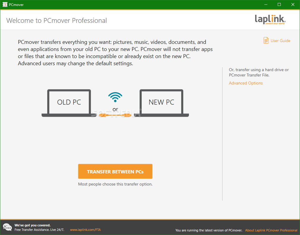 Laplink PCmover Express Ключ (1 Use / 1 PC) • Цифровой ключ • регион Весь мир