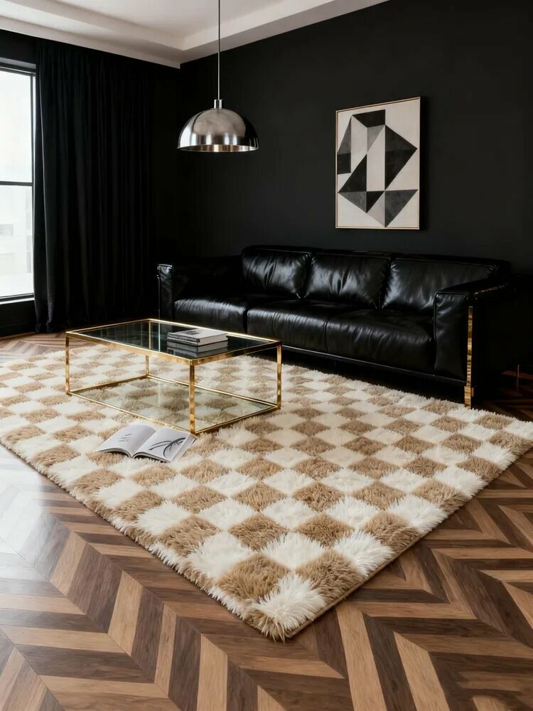 Ковер Ковёр в шахматном стиле 140x200 см