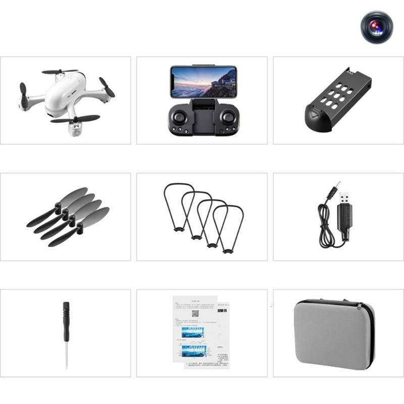 RC-квадрокоптер с пультом управления, Белый - Одиночный снимок в формате 4K