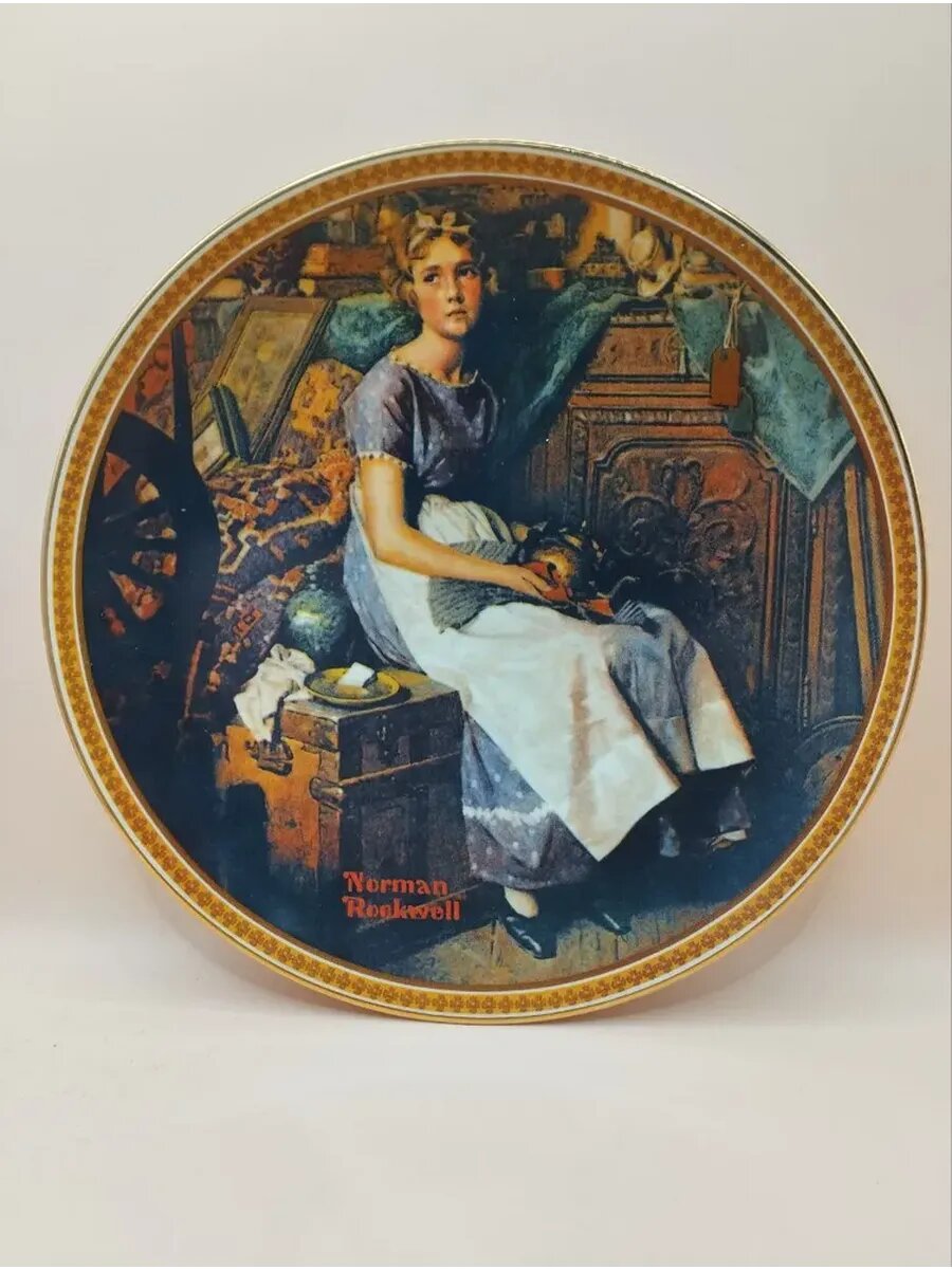 Коллекционная тарелка Norman Rockwell 1984 год