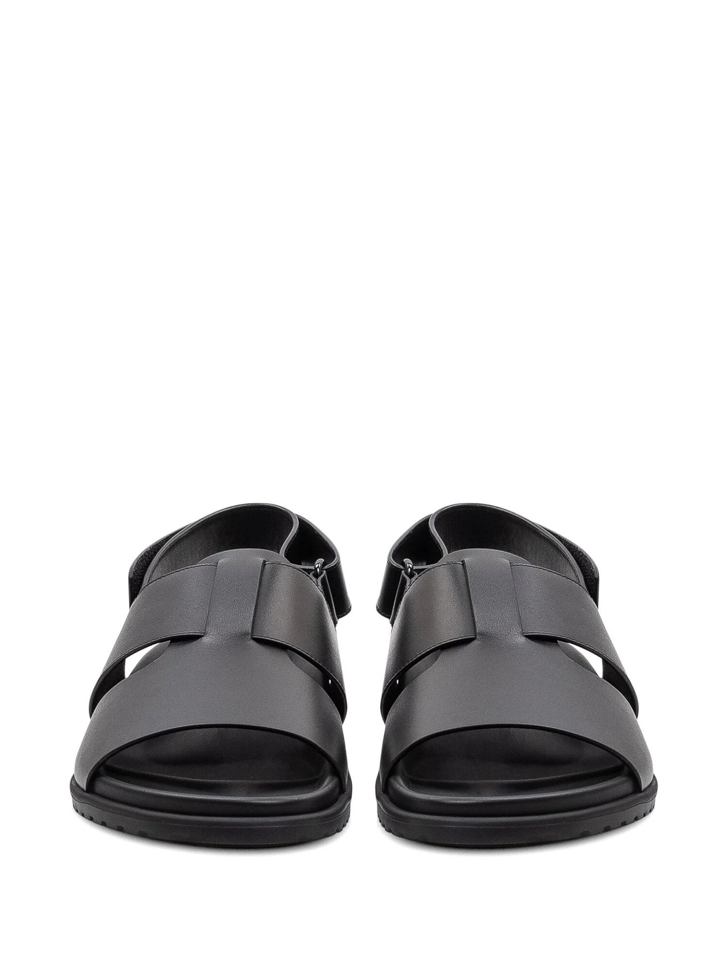 Босоножки DOLCE & GABBANA Open-toe strap sandals, размер 42.5 EU, black/black — фото 1