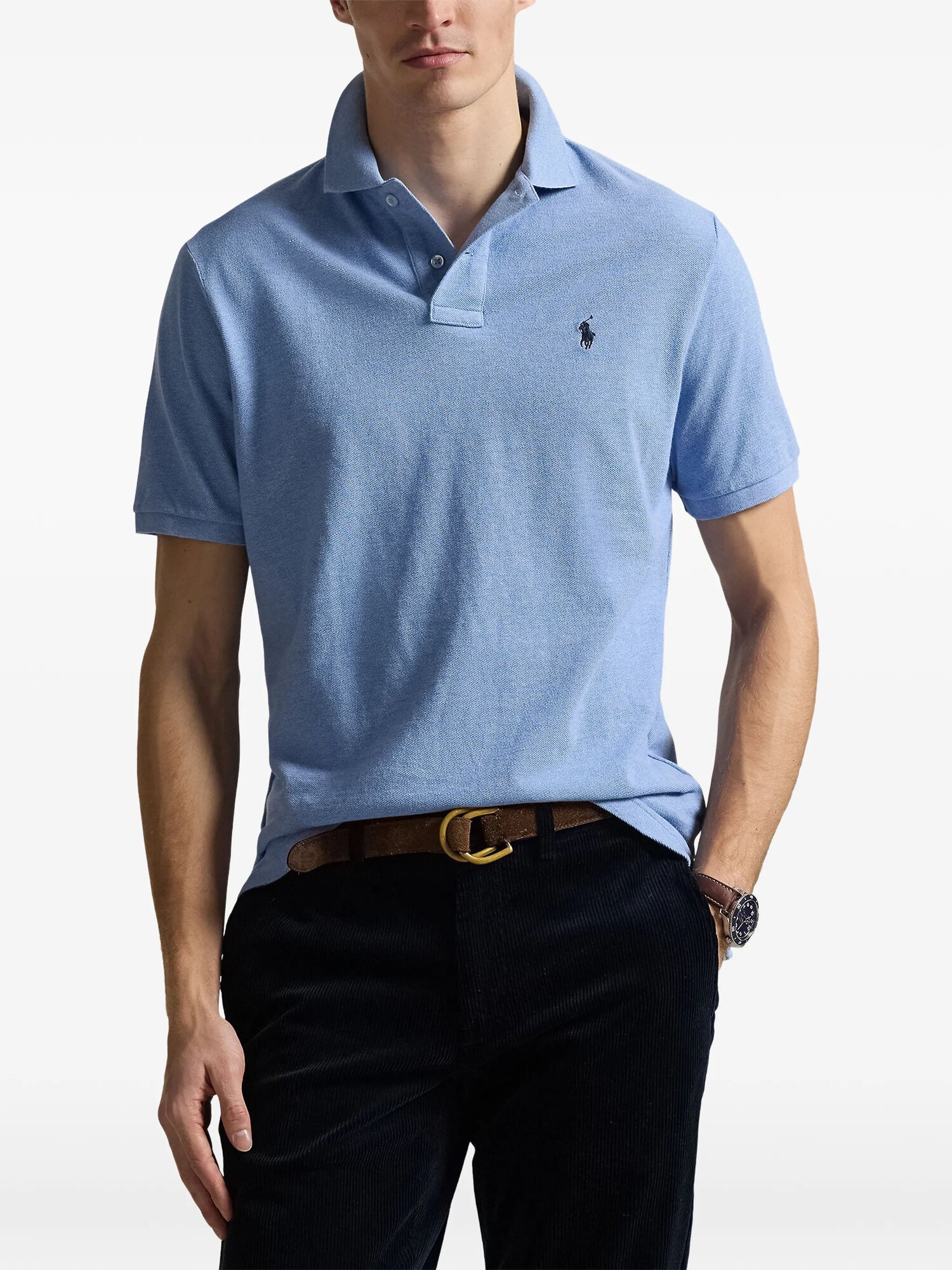 Поло Polo Ralph Lauren, размер XL, cиний — фото 1