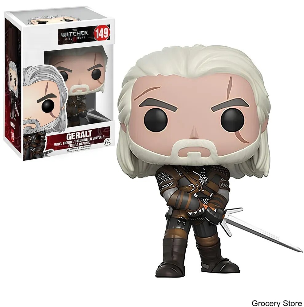 Фигурка Ведьмак Дикая охота Геральд / The Witcher Wild Hunt Geralt (10см) #149