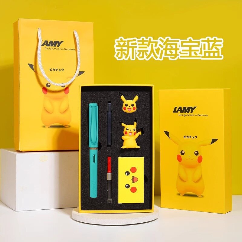 Немецкая перьевая ручка LAMY Hunter Pikachu в подарочной коробке, подарок для мужчин, женщин и студентов для практики письма, подарок на день рождения.
