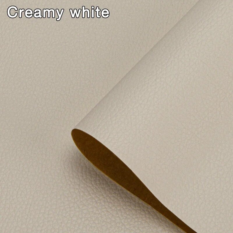 Самоклеящаяся кожаная лента для ремонта Бежевый, 50 x 100cm, Creamy White