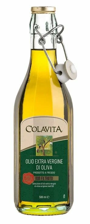 Масло оливковое COLAVITA E.V. "Grezzo" нераф. высшего качества, нефильтр. /стекло, бугельная пробка/ 0,5л