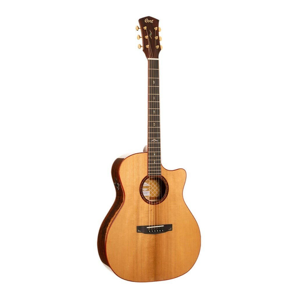 Cort Gold-A10-Cocobolo-WCASE-NAT Gold Series Электро-акустическая гитара, с чехлом