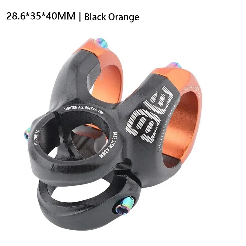 HASSNS Mtb power Вынос руля 40 мм 31.8/35 мм 35mm Black Orange