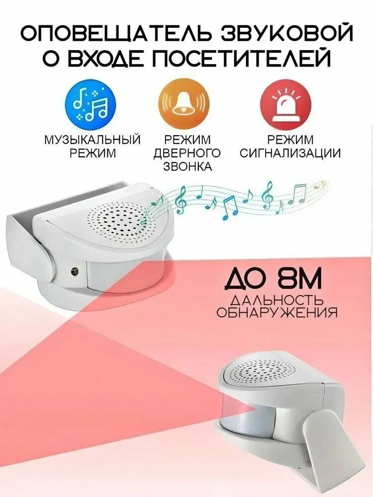 Оповещатель звуковой о входе посетителей