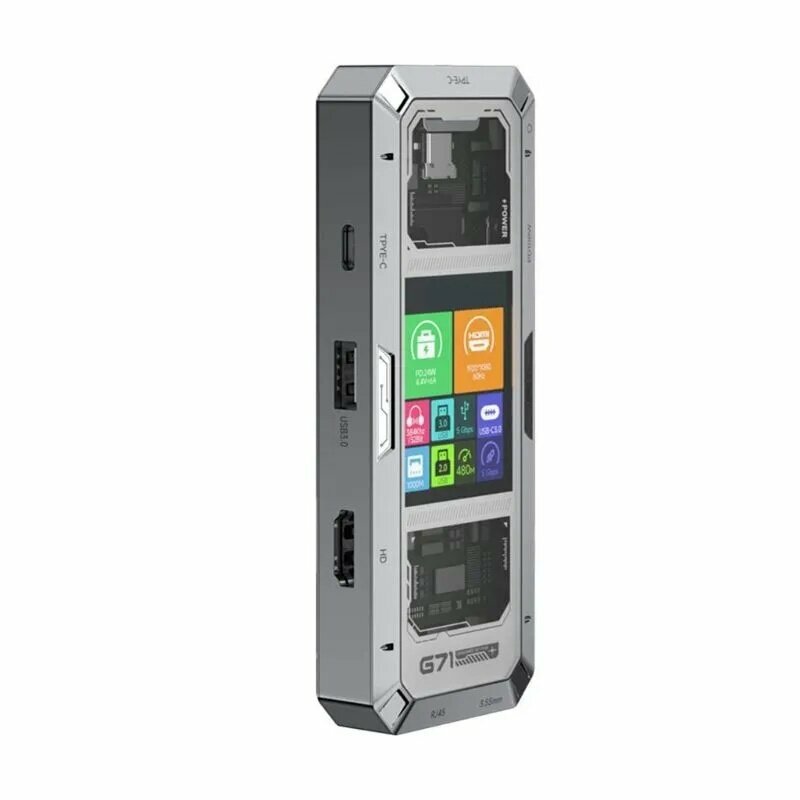 (1 шт.) Док-станция расширения G71 smart type c с экраном