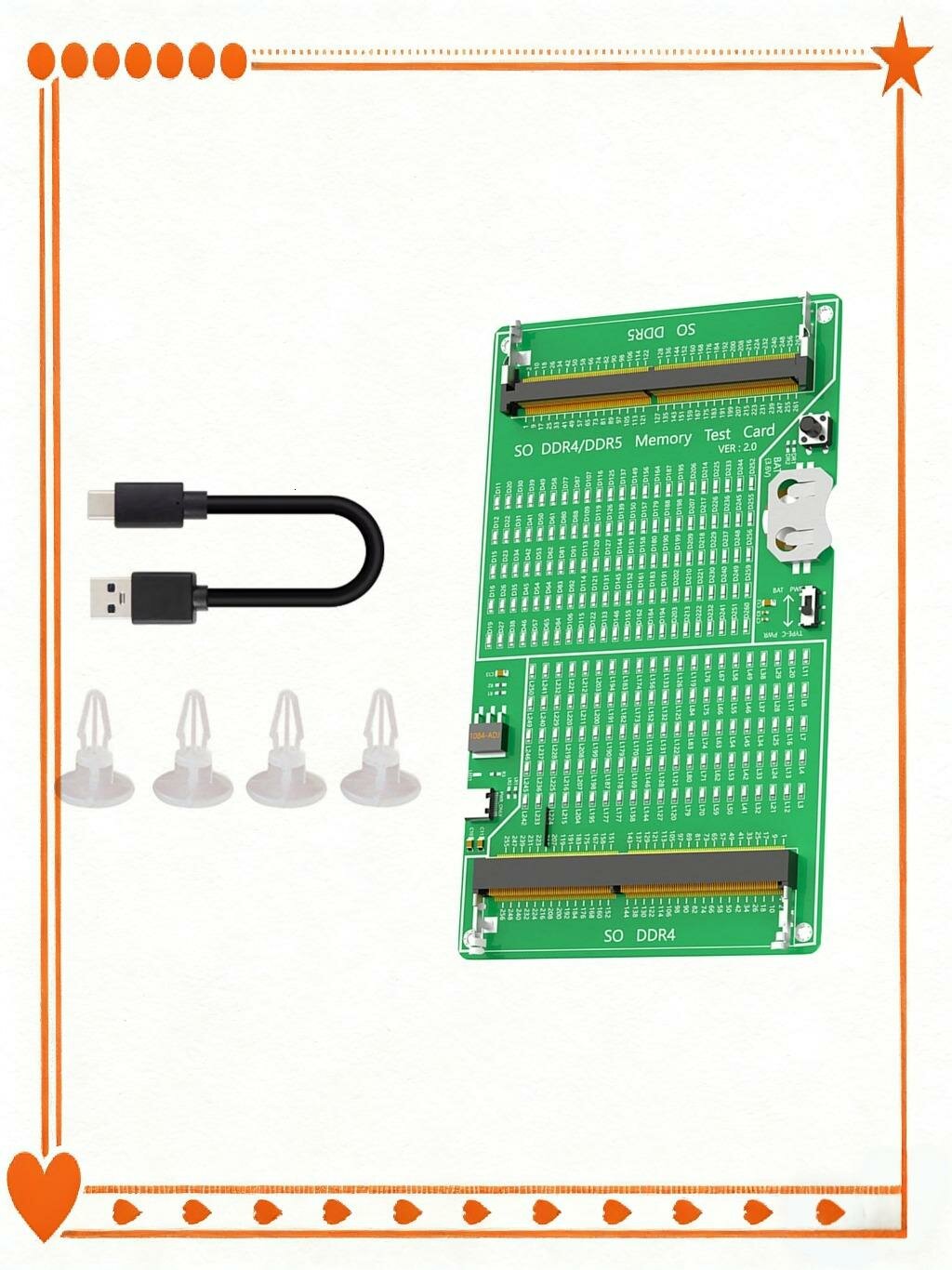 Тестовая карта памяти SO DDR4/DDR5 для ноутбуков