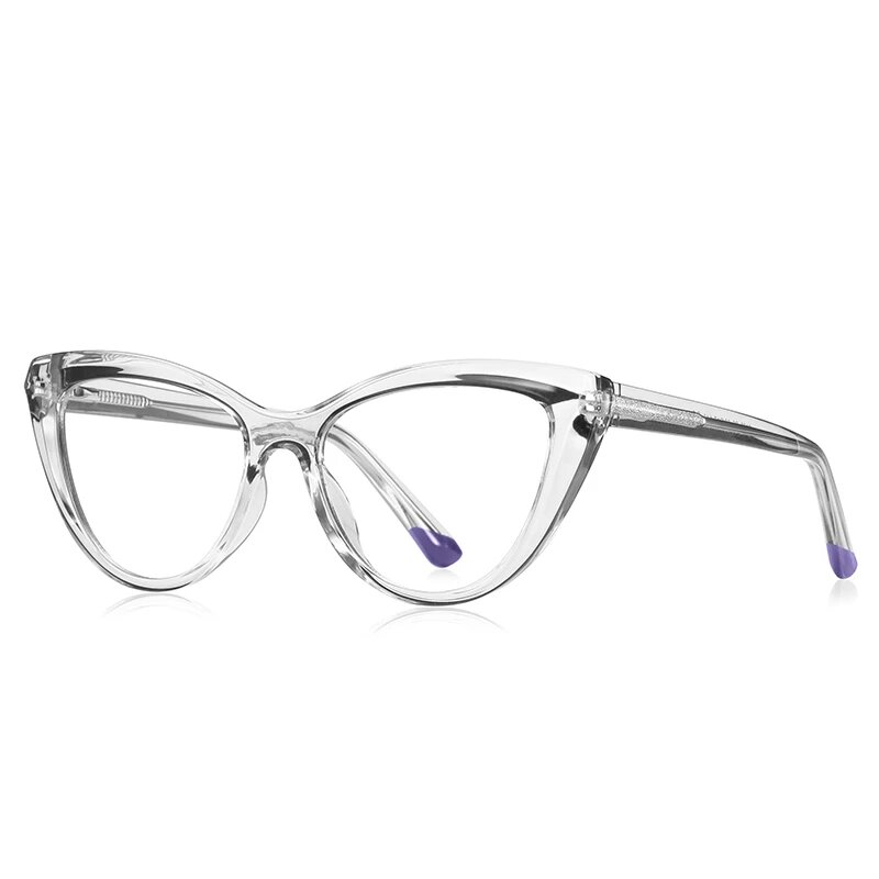 Прозрачные очки "кошачий глаз" Anti Blue Light C2, Custom Prescription