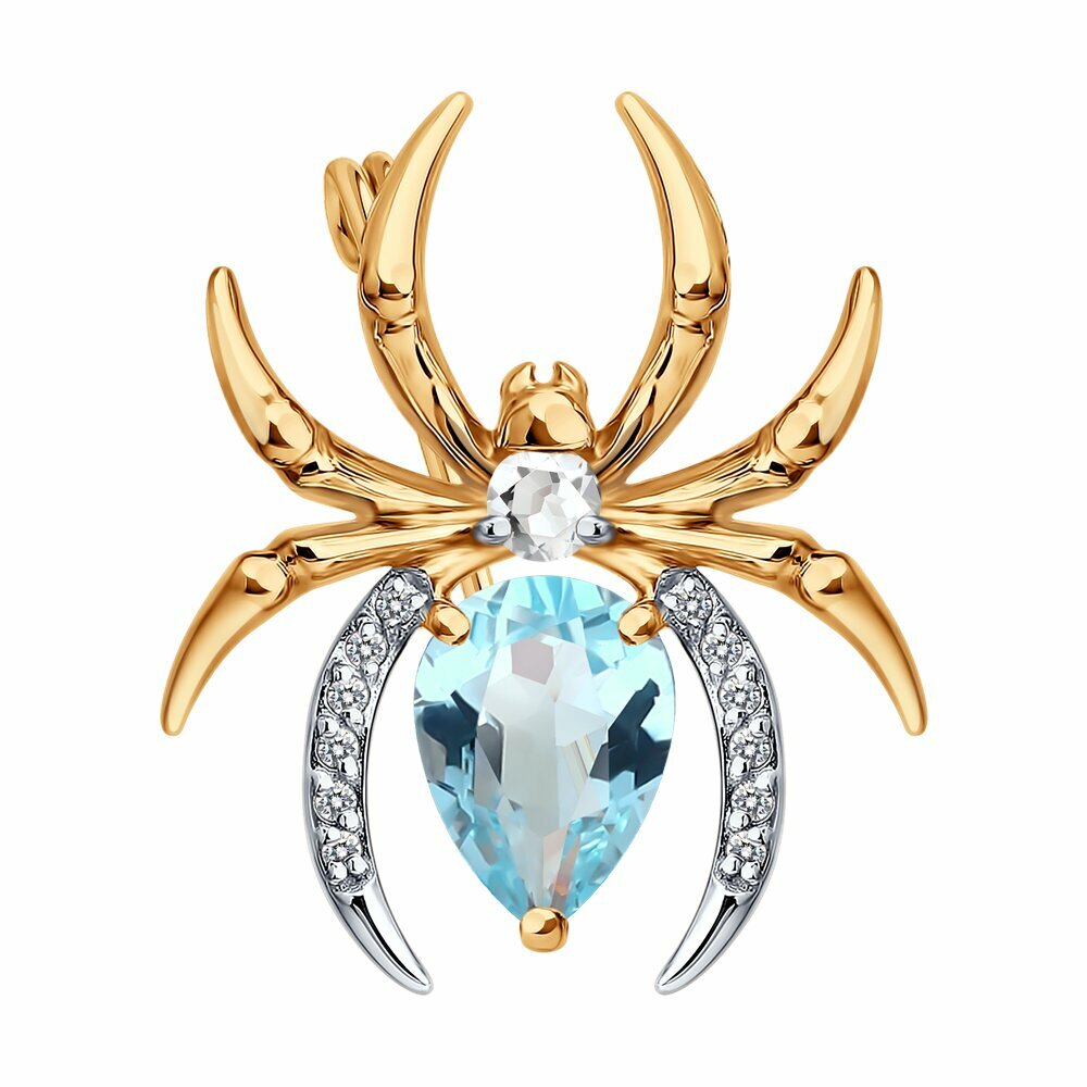 Брошь, 585 проба