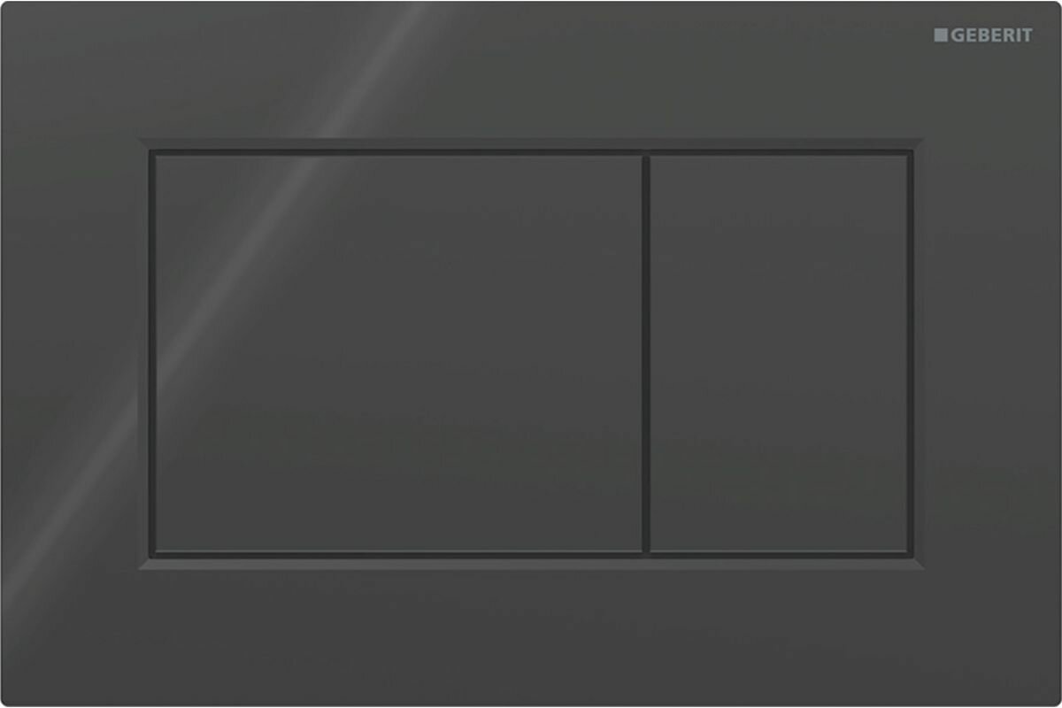 Клавиша для инсталляции чёрный глянцевый Geberit Sigma01 квадратная (353215) 115.660. DW.1