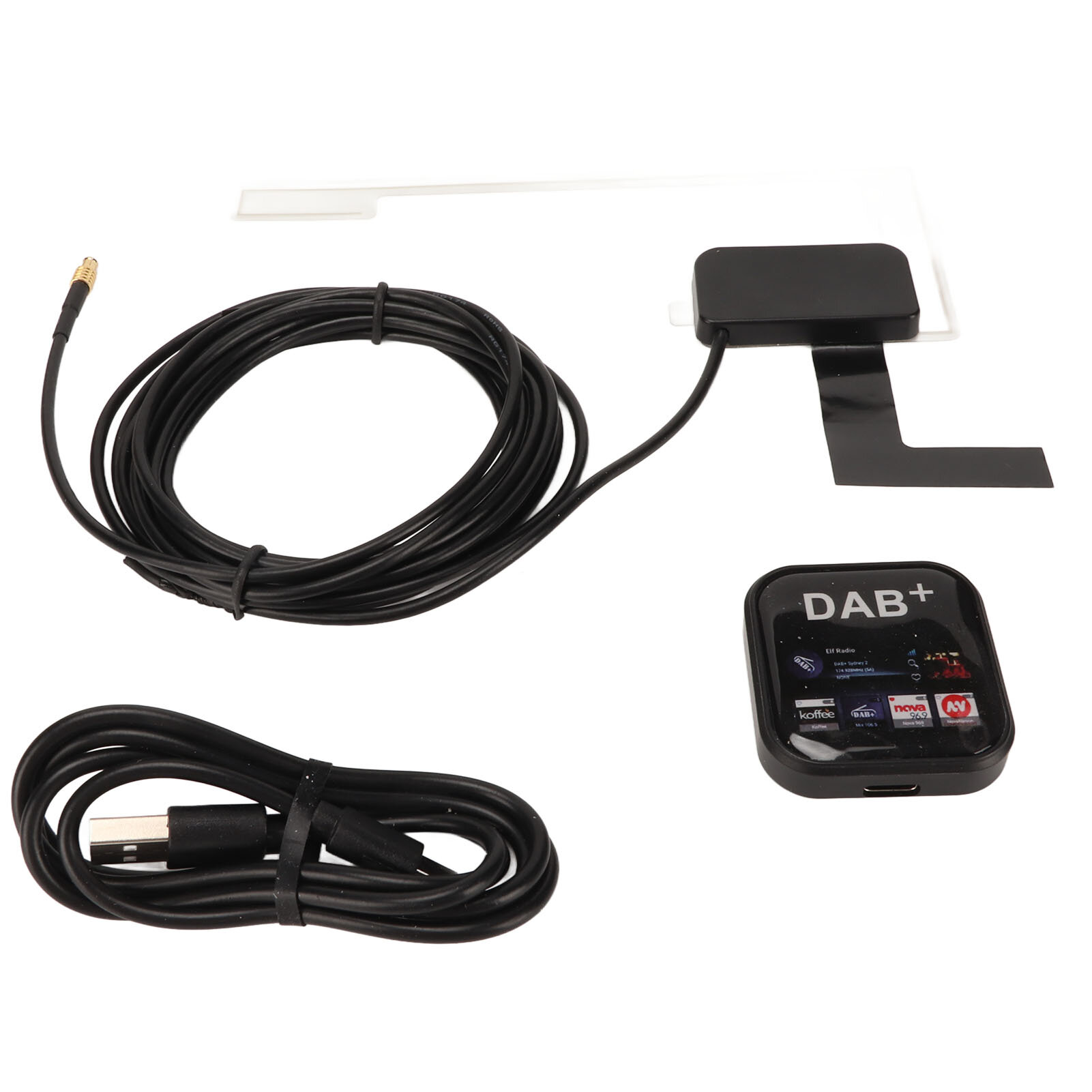 Радиоприемник DAB DAB+ Портативный цифровой радиоприемник с питанием от USB и антенной для Android