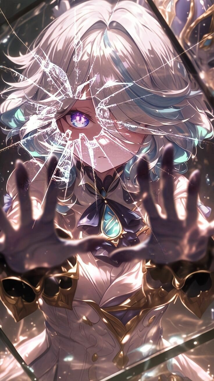 Алмазная Мозаика "Furina Genshin Impact Anime" 40х50 См Алмазная Вышивка / Картина Стразами Подарков / Украшения