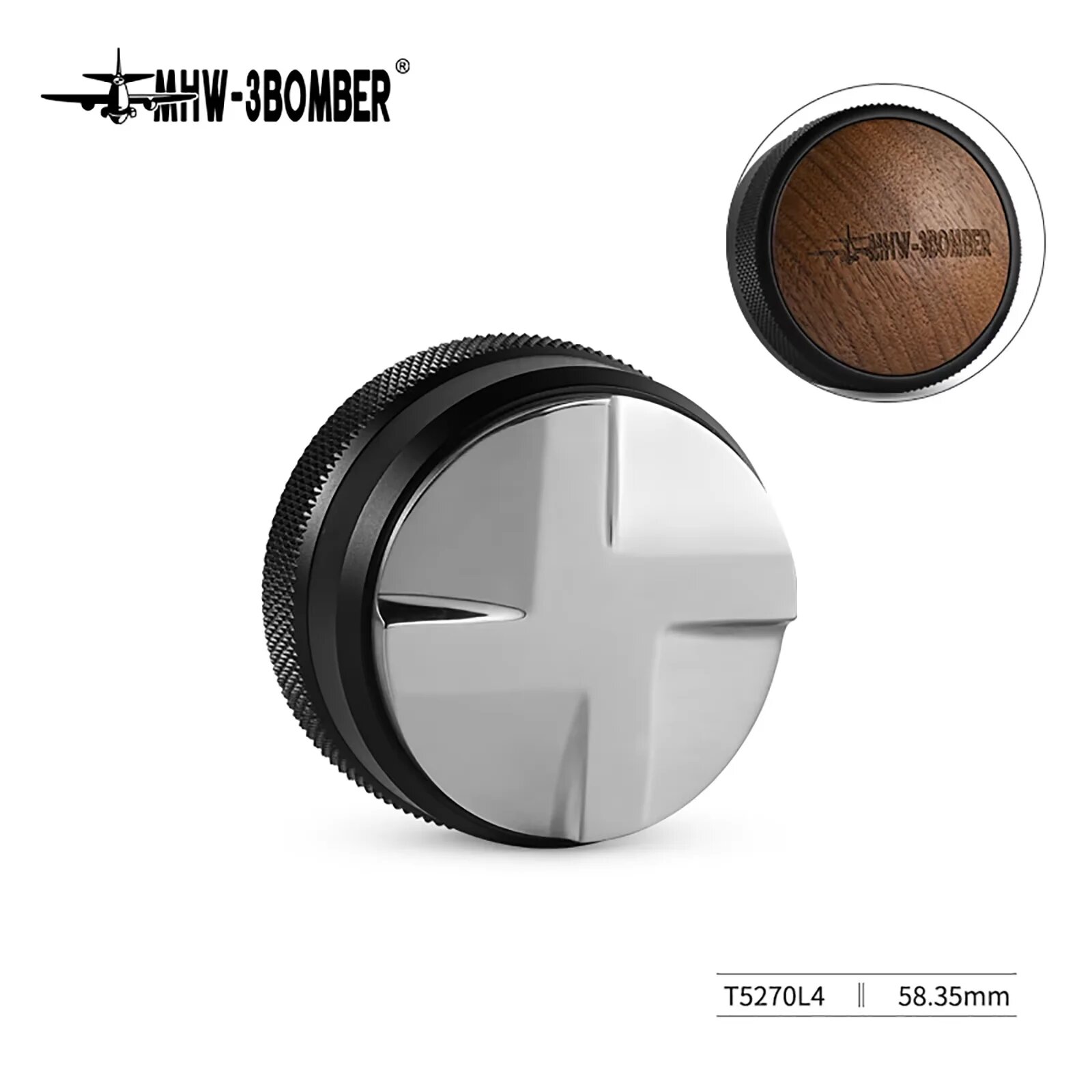 Темпер для эспрессо MHW-3BOMBER, 58.35mm, B, Distributor