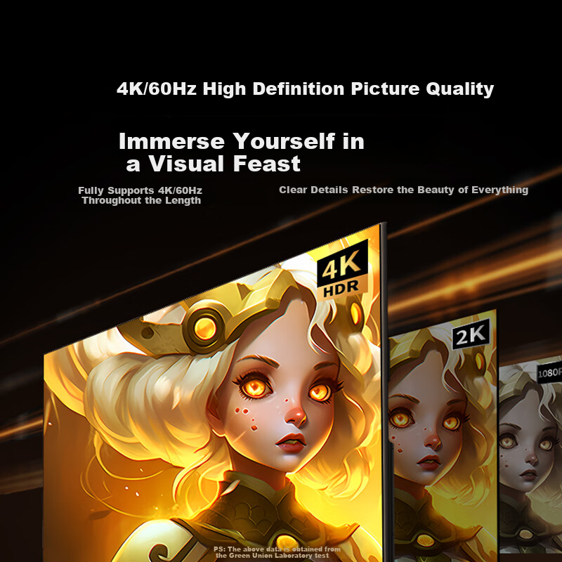 UGREEN Волоконно-оптический HDMI кабель 2.0 4K60Hz Высокое разрешение 5 м для компьютера ТВ проектора монитора Версия：5