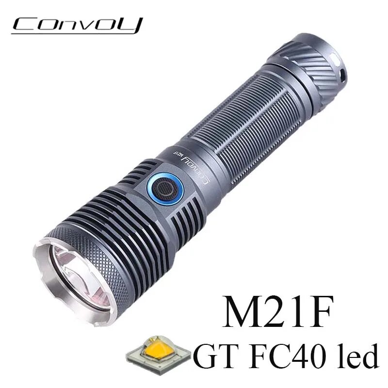 Фонарик Convoy M21F GT FC40 21700 5000K, With 21700 battery