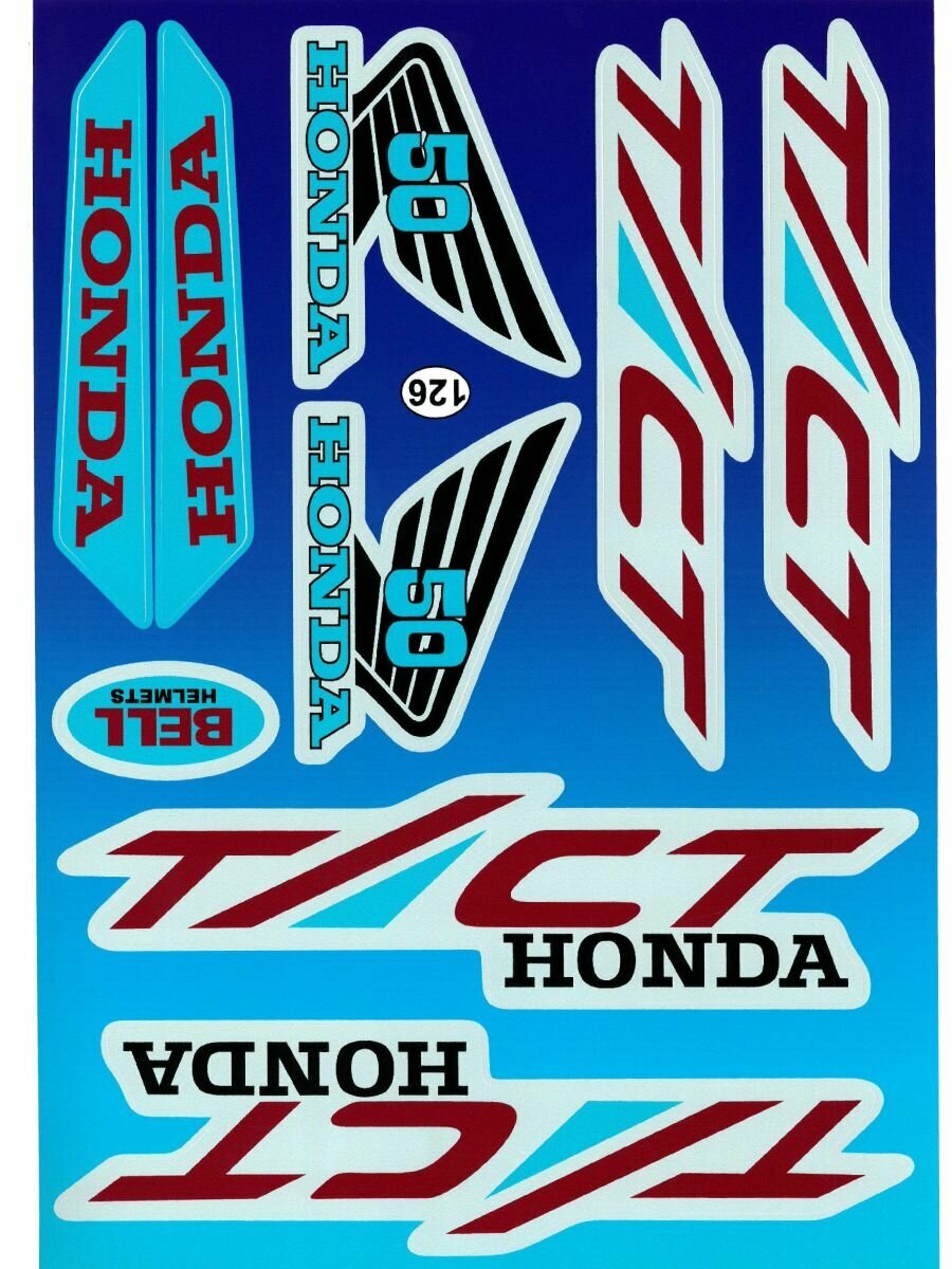 Наклейки на мотоцикл, автомобиль, питбайк стикеры Honda Хонда для эндуро