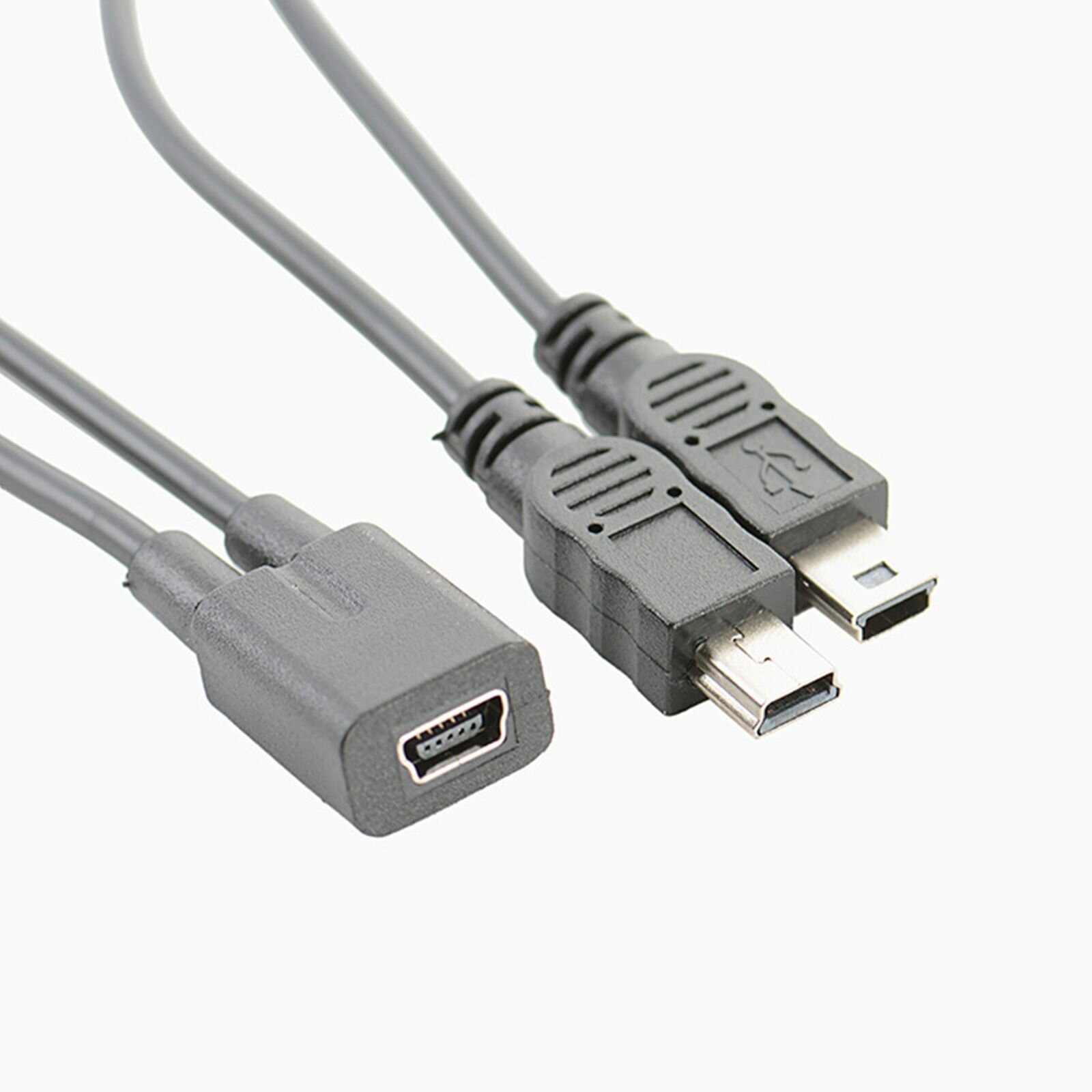 Кабель-преобразователь Mini USB (женский) на 2 камеры (мужские) для зарядки