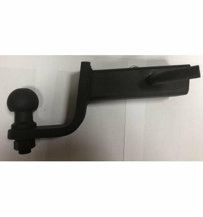 Шаровый узел с понижением 9см, для фаркопа под квадратное отверстие 50х50 мм (на базе шара E)(без электрики) (паспорт и сертификат) AvtoS. TY-05-09