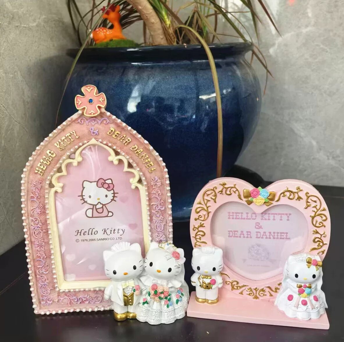 Набор кадров Polaroid 5 и 3 дюйма в форме сердца с рисунком Hello Kitty, белый цвет, резиновые, подарок на годовщину