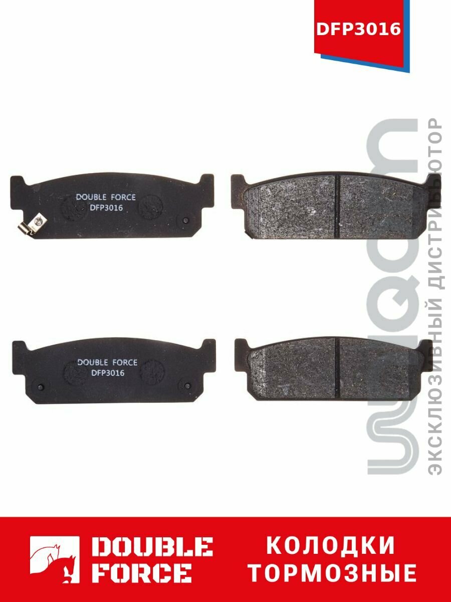 Колодки тормозные задние NISSAN CEDRIC / GLORIA Y34 (99-04), CIMA Y33 (96-01), LEOPARD Y33 (96-99), PRESIDENT PGF50 (03-10), STAGEA C34 (98-01) Double Force DFP3016