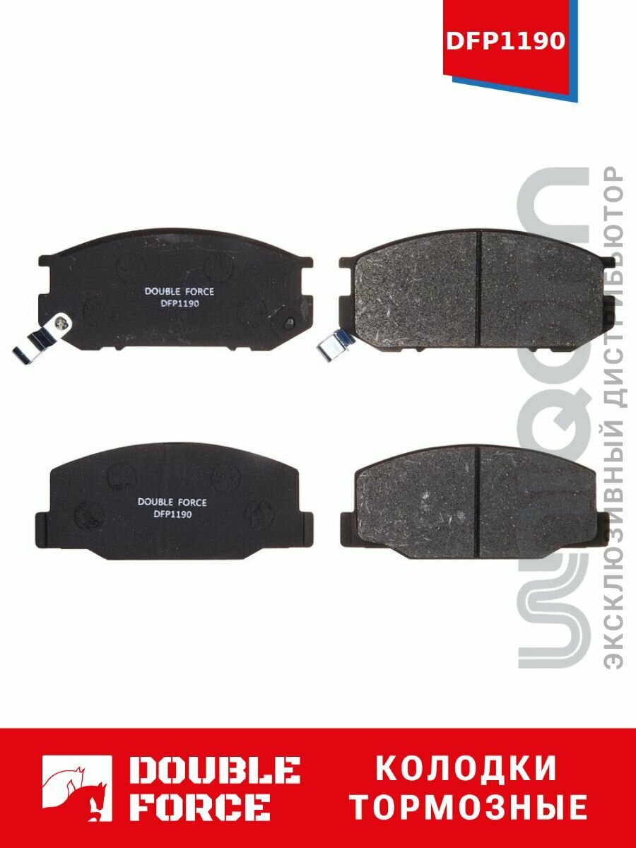 Колодки тормозные передние TOYOTA ESTIMA 1990 - 1998 Double Force DFP1190