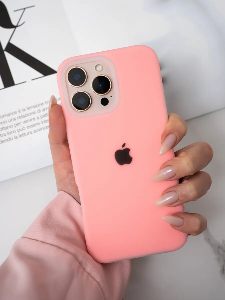 Чехол О'Кейси, для iPhone 16 Pro Max, защита камеры, розовый